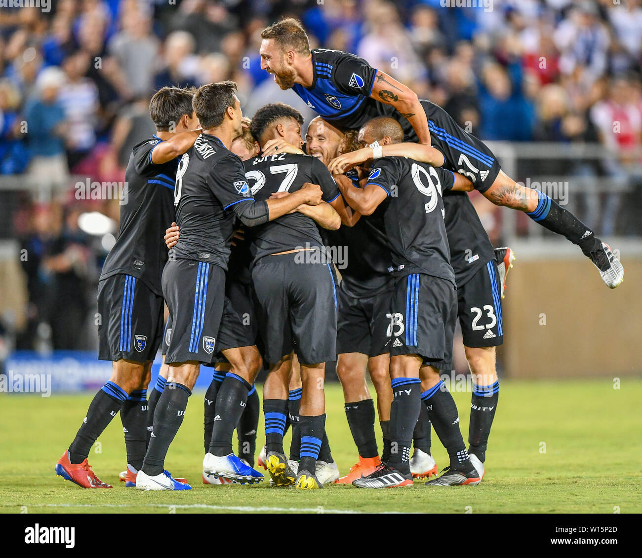 San jose earthquakes celebrate hi-res stock photography and images - Alamy