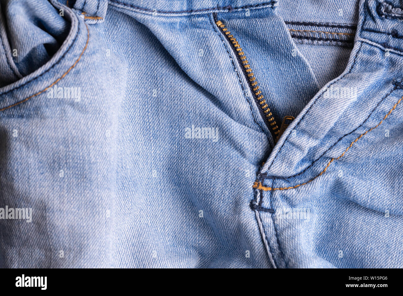 Blue denim. Cotton fabric, jeans. Creative vintage background. Pocket ...