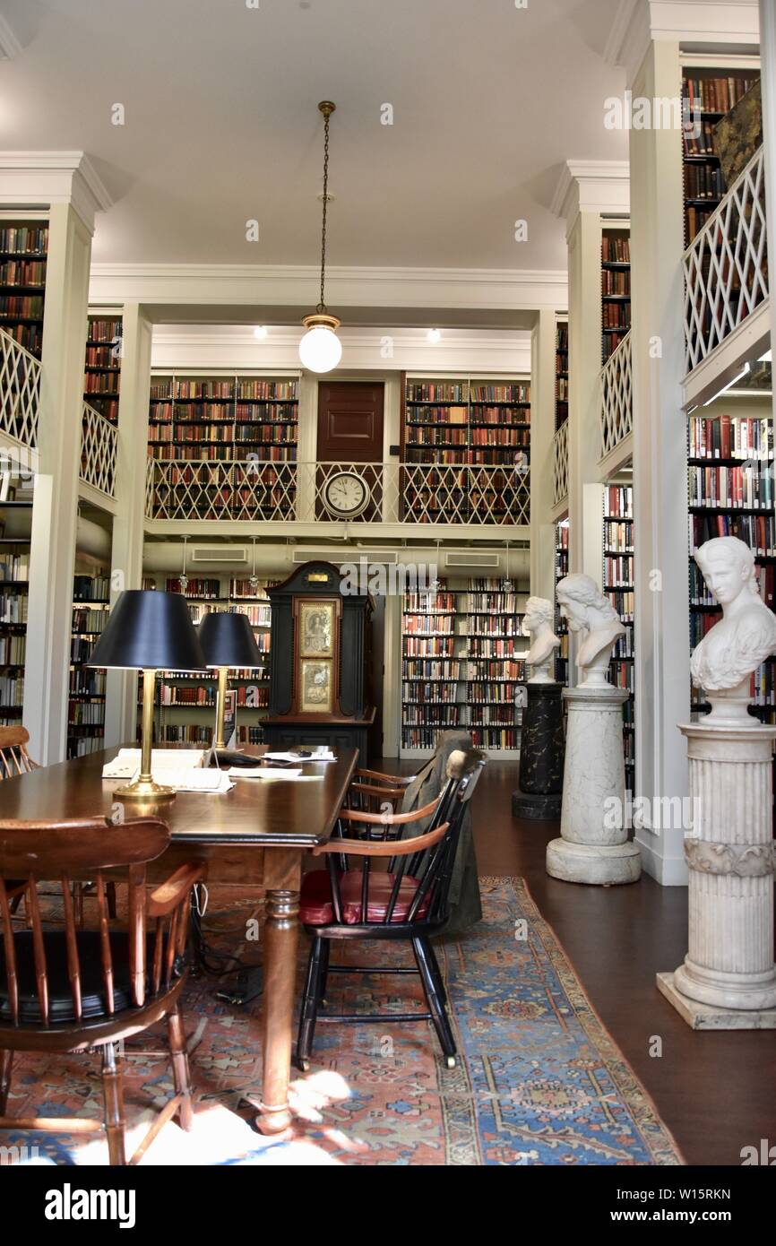 The iconic and historic Boston Athenaeum private membership library ...