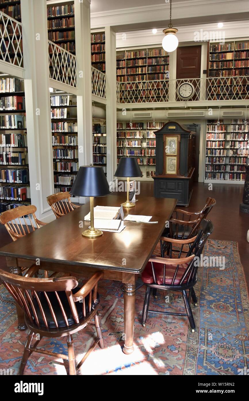 The iconic and historic Boston Athenaeum private membership library ...