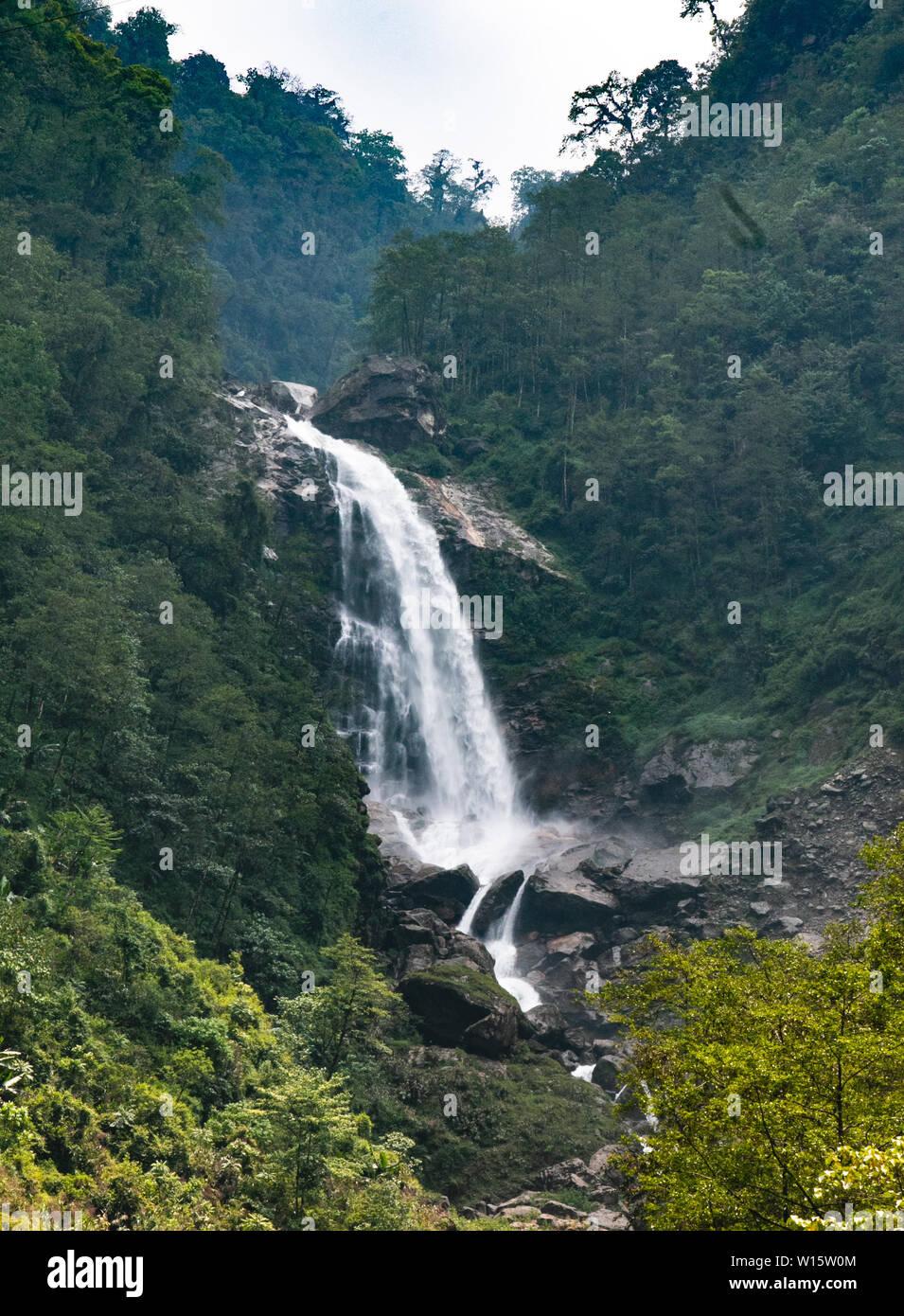 North Sikkim Waterfall Stock Photo - Alamy