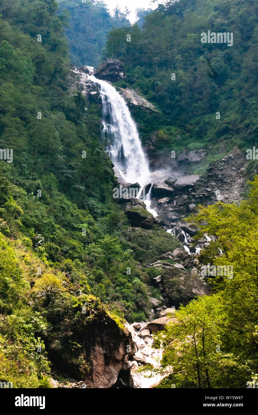 North Sikkim Waterfalls Stock Photo - Alamy