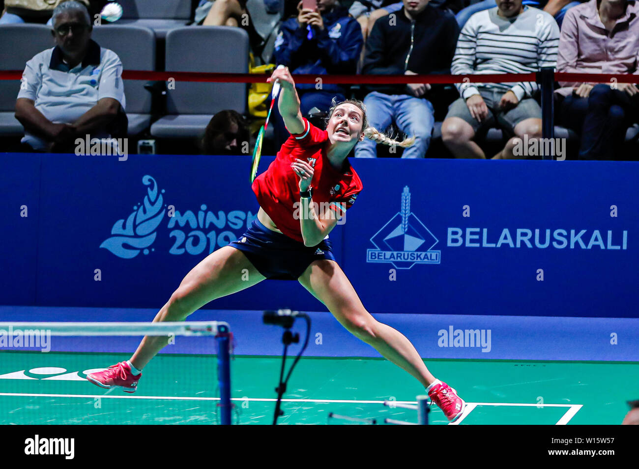 29 july 2019 Minsk, Belarus European games 2019 Badminton: Gabrielle ...