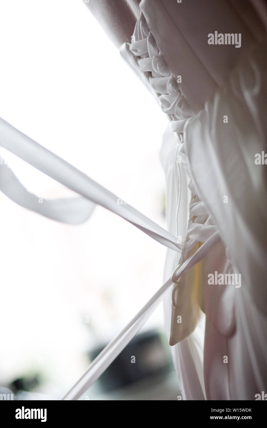 Gown lacing hi-res stock photography and images - Alamy