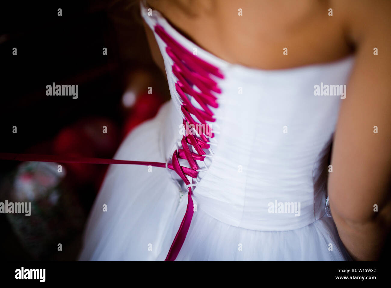 Gown lacing hi-res stock photography and images - Alamy