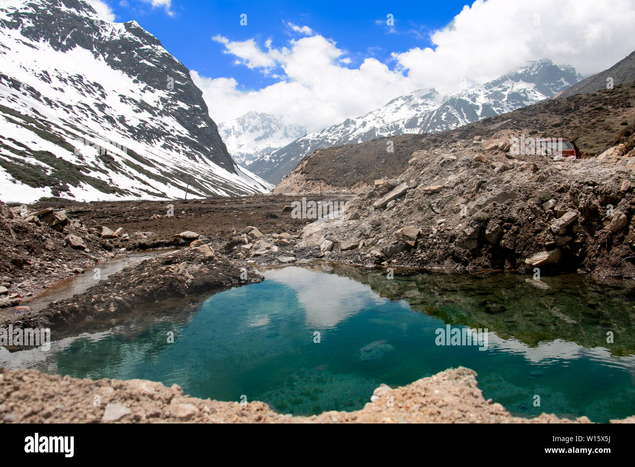 Himalayan ice lake hi-res stock photography and images - Alamy