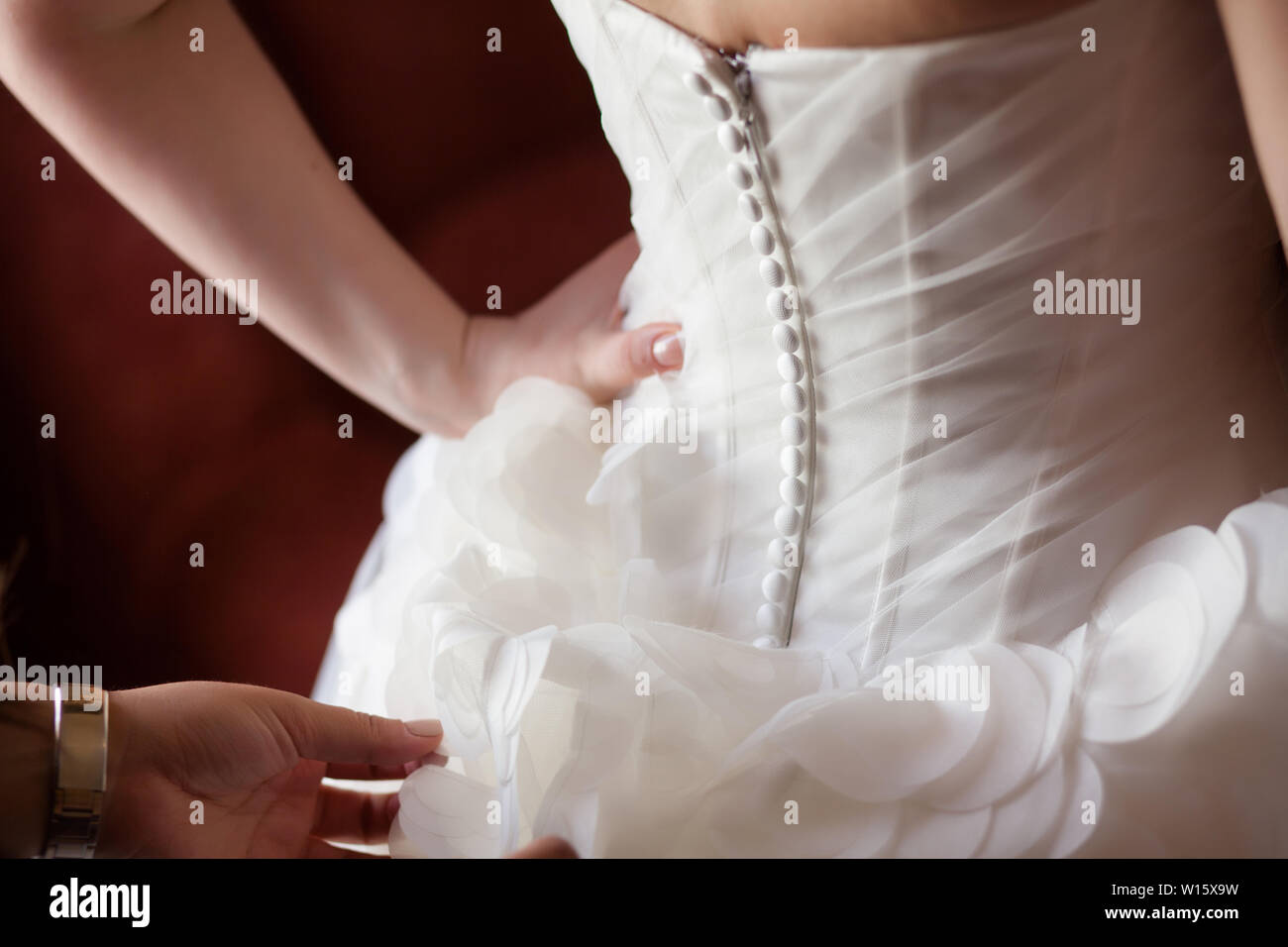 Bride from back in hi-res stock photography and images - Alamy