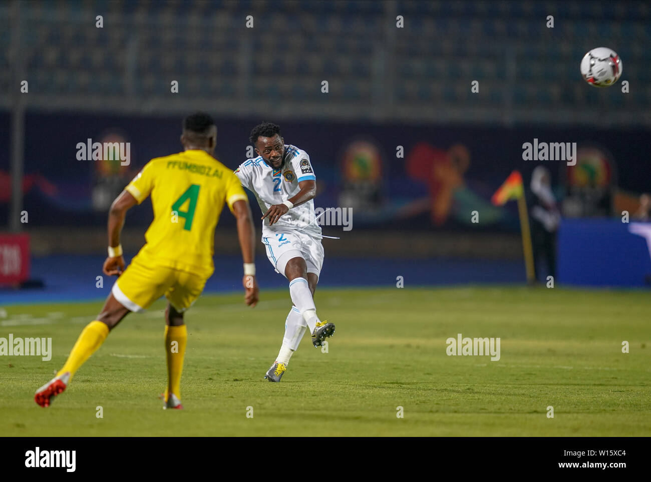 Cairo, Egypt. 30th June, 2019. Issama Mpeko Djos of Rd Congo during the ...