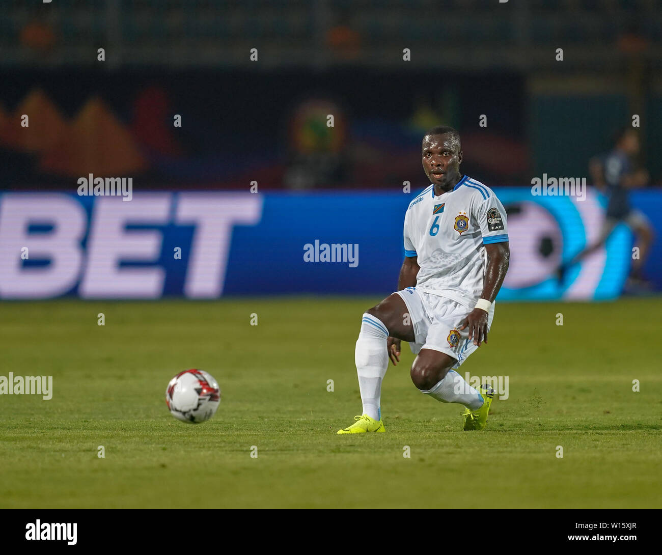 Cairo, Egypt. 30th June, 2019. Akolo Ababa Chadrack of Rd Congo during ...
