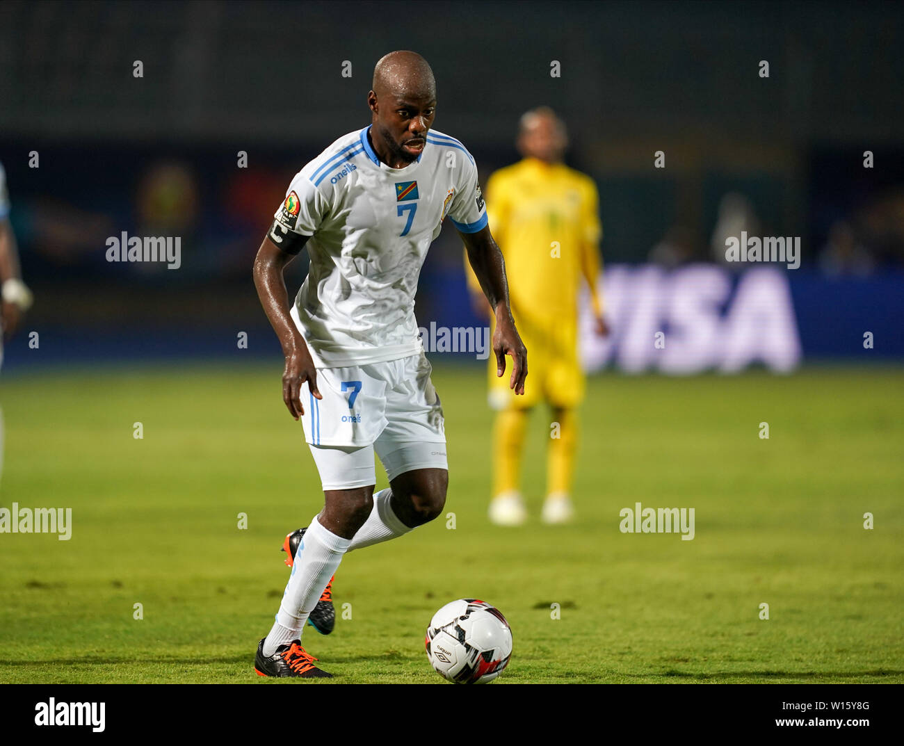 Cairo, Egypt. 30th June, 2019. Yousuf Mulumbu of Rd Congo during the ...