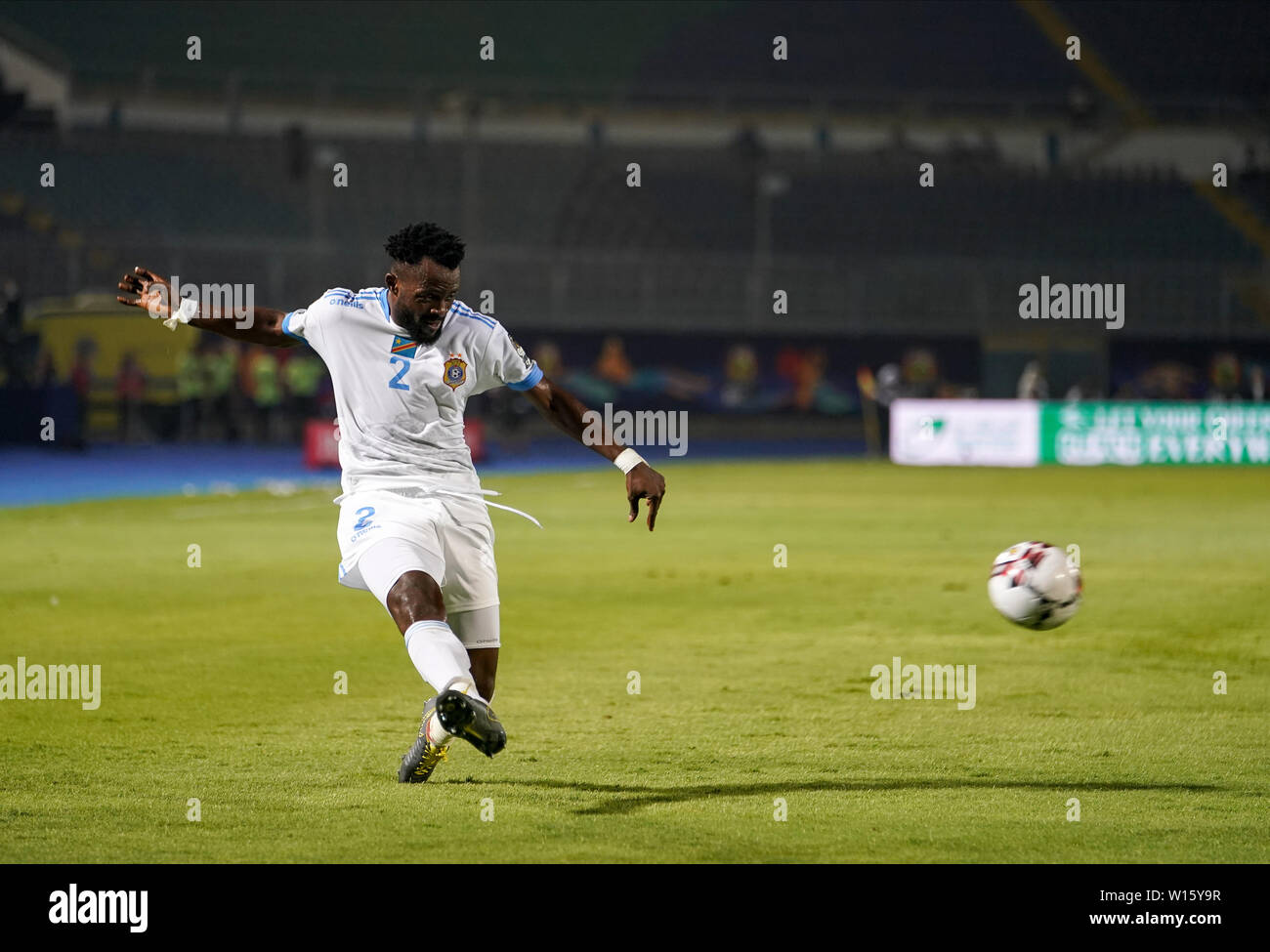 Cairo, Egypt. 30th June, 2019. Issama Mpeko Djos of Rd Congo during the ...