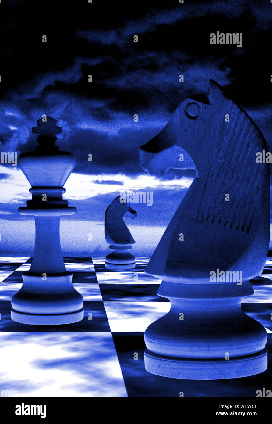 Surreal Chess Game Stock Photo - Alamy
