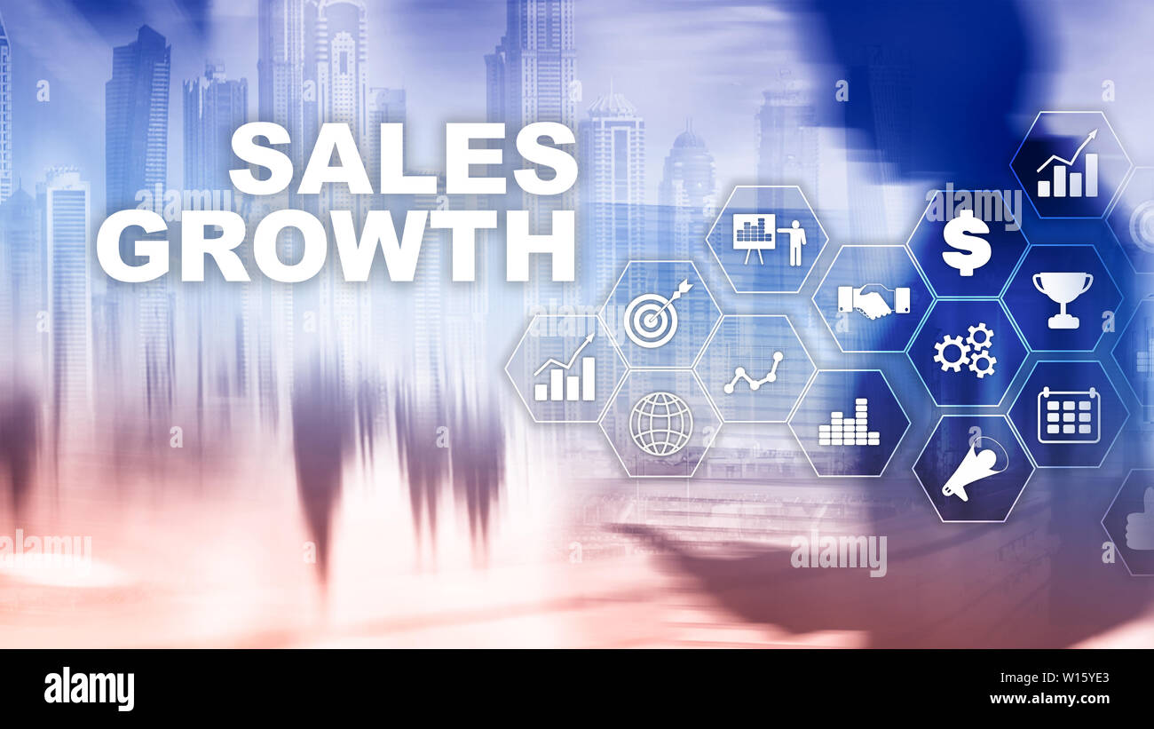 Chart growth concept. Sales increase, marketing strategy. Double ...