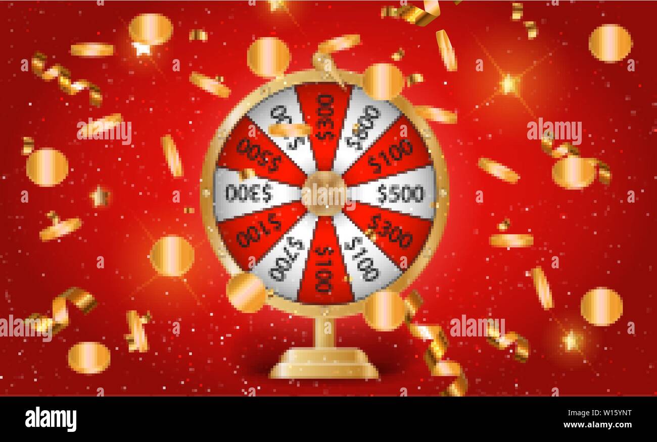 Colorful wheel of fortune. Chance of victory. Vector Illustration Stock ...