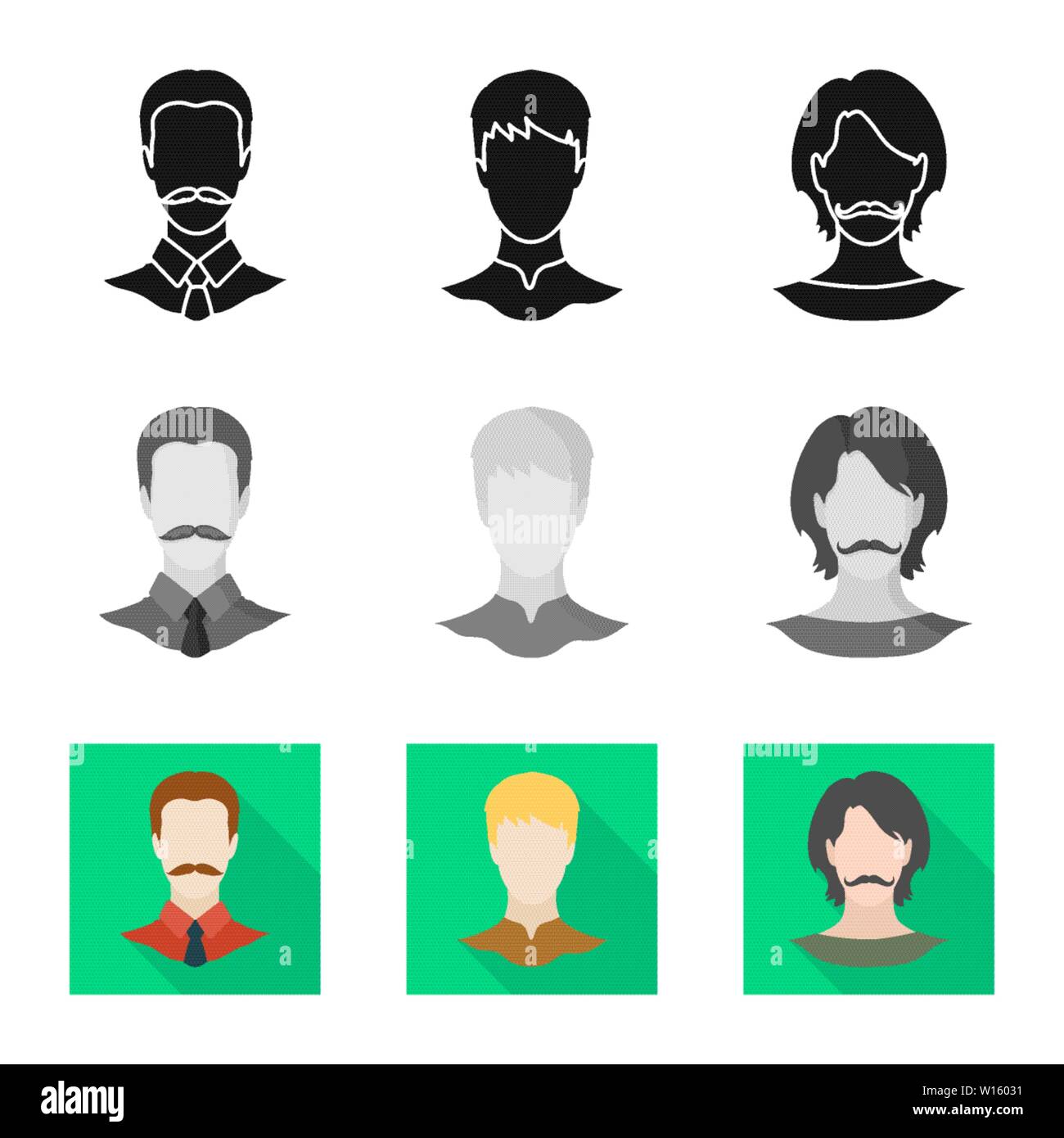 Vector illustration of professional and photo sign. Set of professional ...