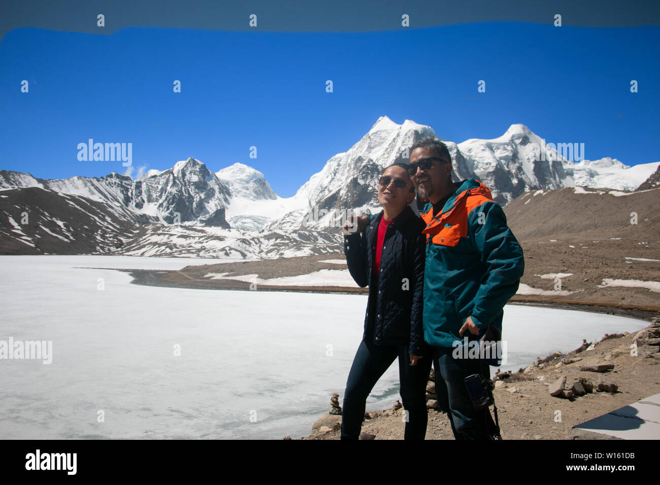 Gurudongmar lake - North Sikkim Stock Photo - Alamy
