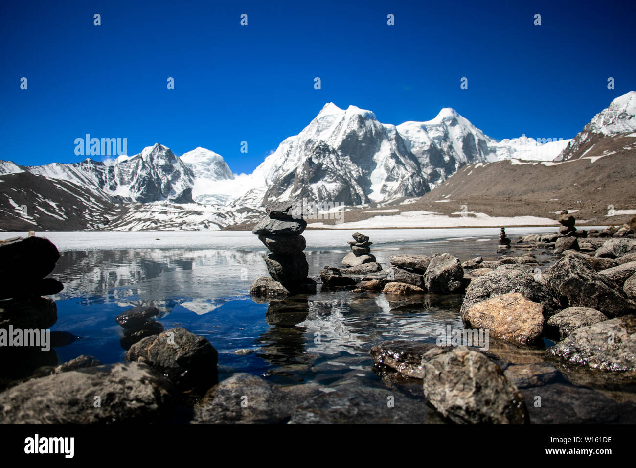 Gurudongmar lake - North Sikkim Stock Photo - Alamy