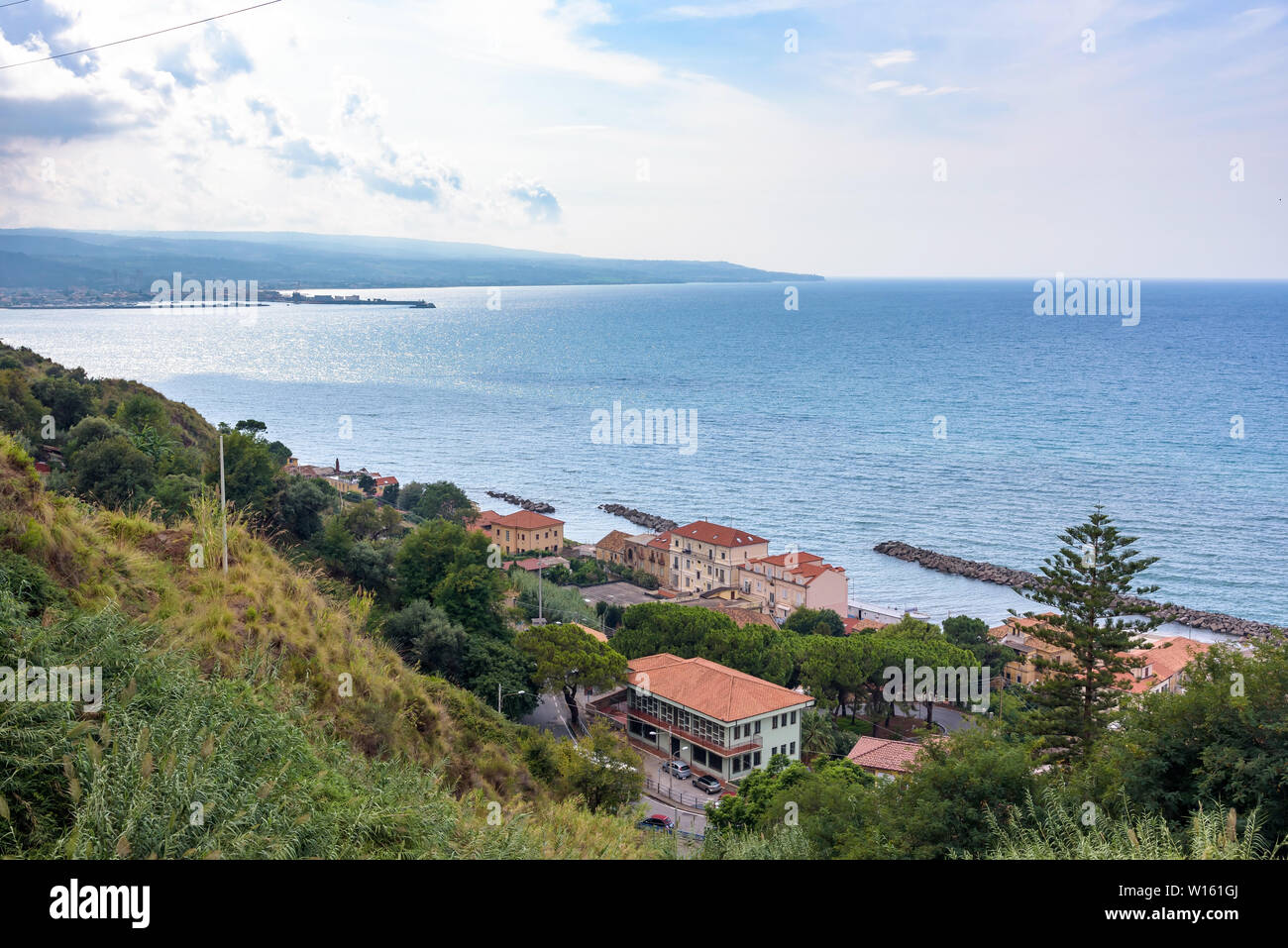 View of Calabrian coast in Pizzo town, Italy Stock Photo - Alamy