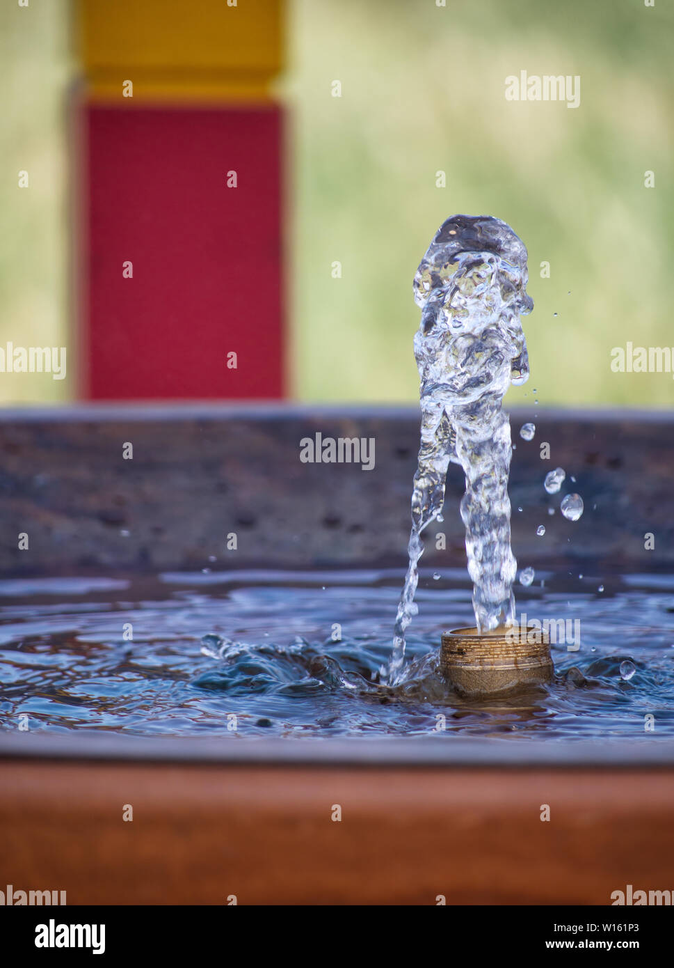 Water fountain detail. Fresh. Colourful Stock Photo - Alamy