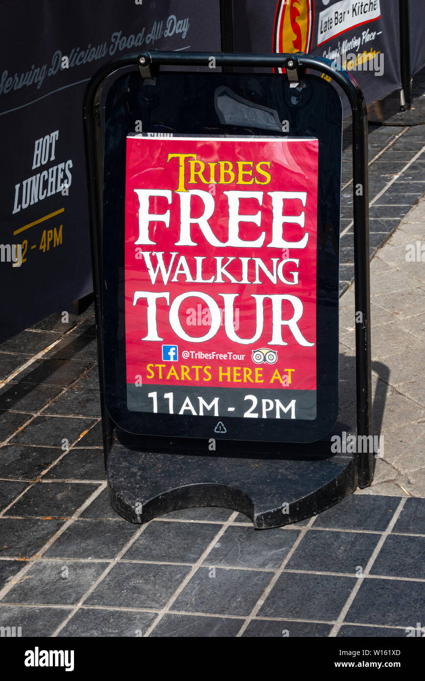 Walking tour sign hi-res stock photography and images - Alamy