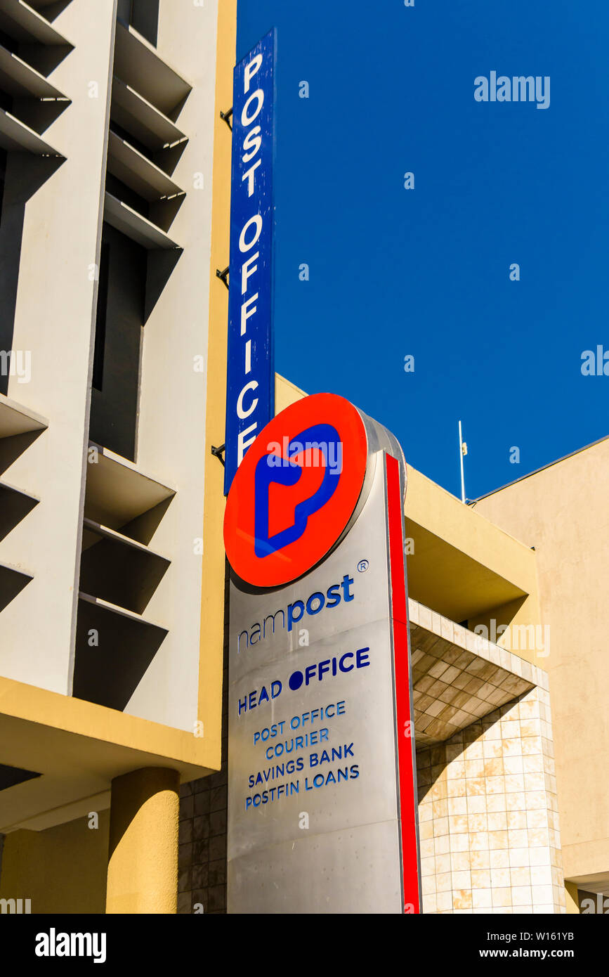Nampost and Nampost Savings Bank headquarters, Windhoek, Namibia Stock ...