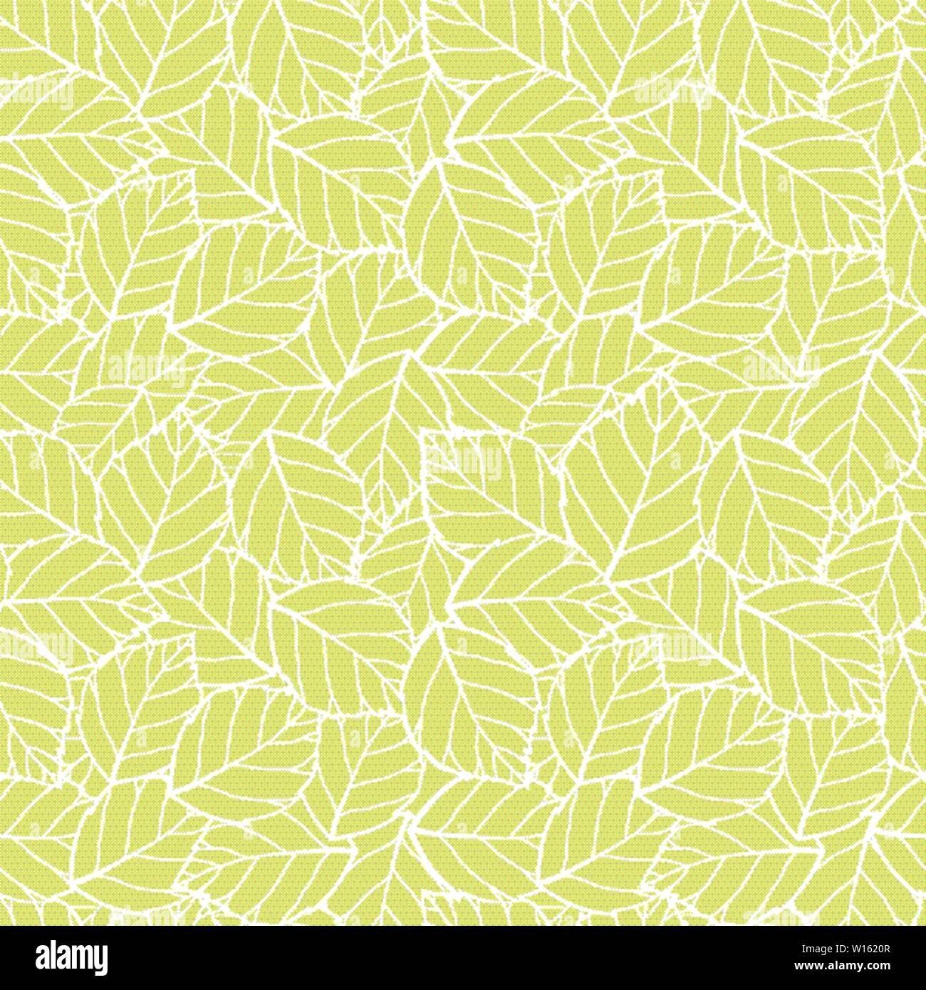 Vector lite green leaves seamless pattern background. Perfect for ...