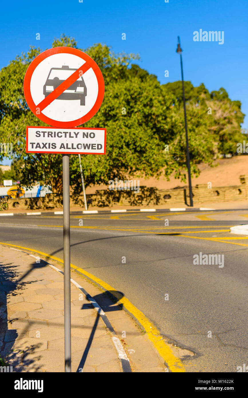 Strictly no taxis allowed hi-res stock photography and images - Alamy