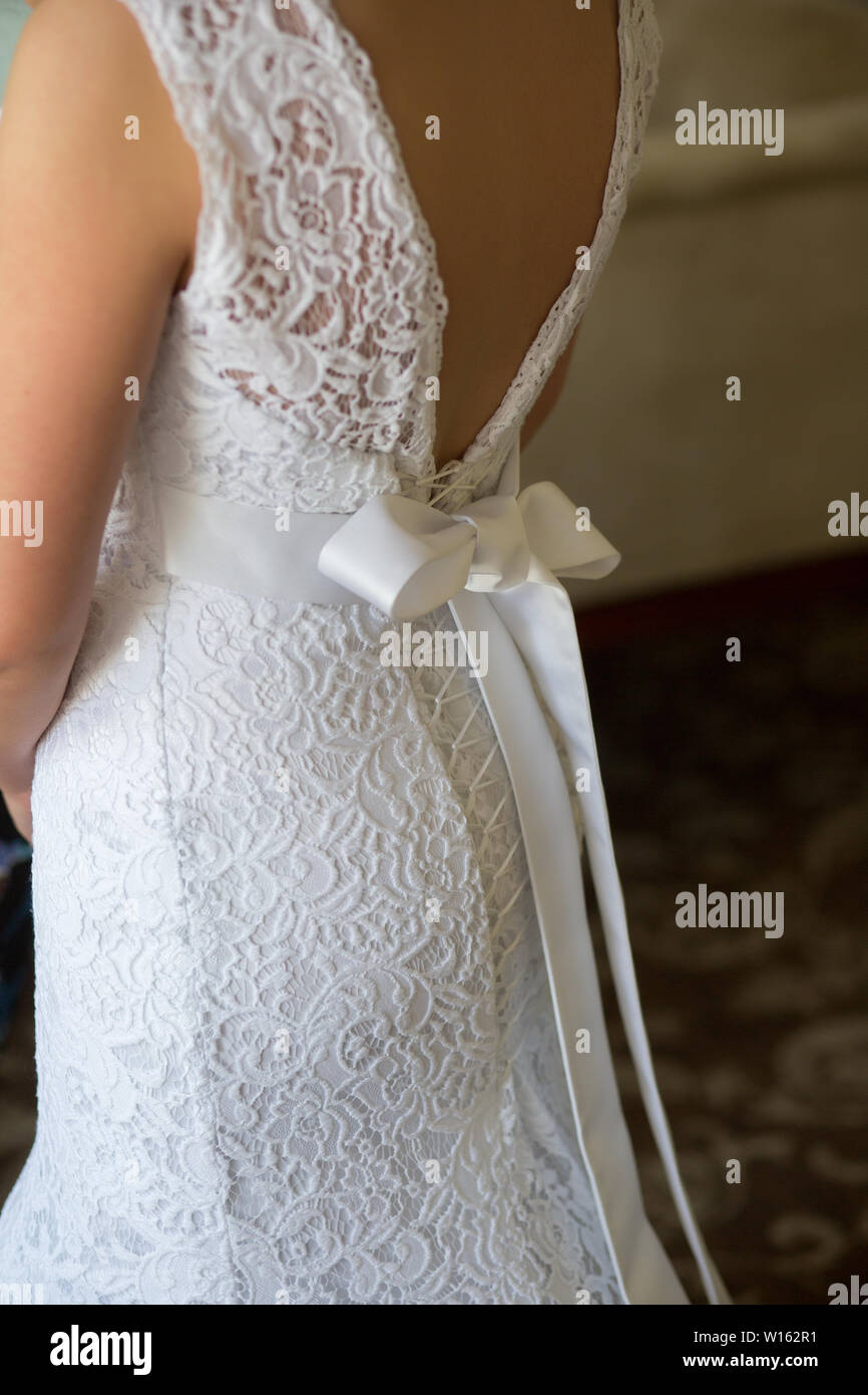 Woman in a gown from back hi-res stock photography and images - Alamy