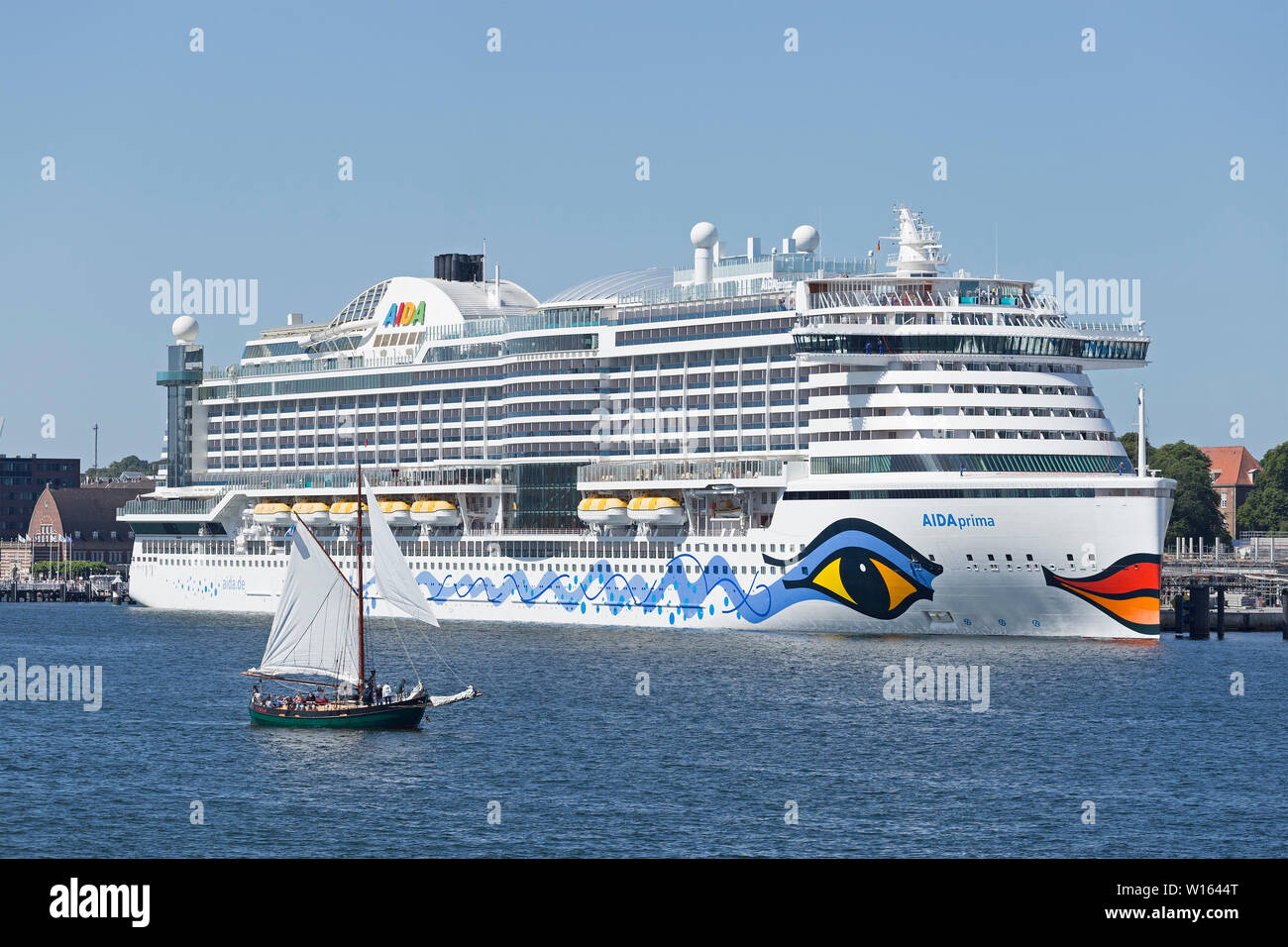 cruise ship AIDA prima, 125. Kiel Week, Kiel, Schleswig-Holstein ...
