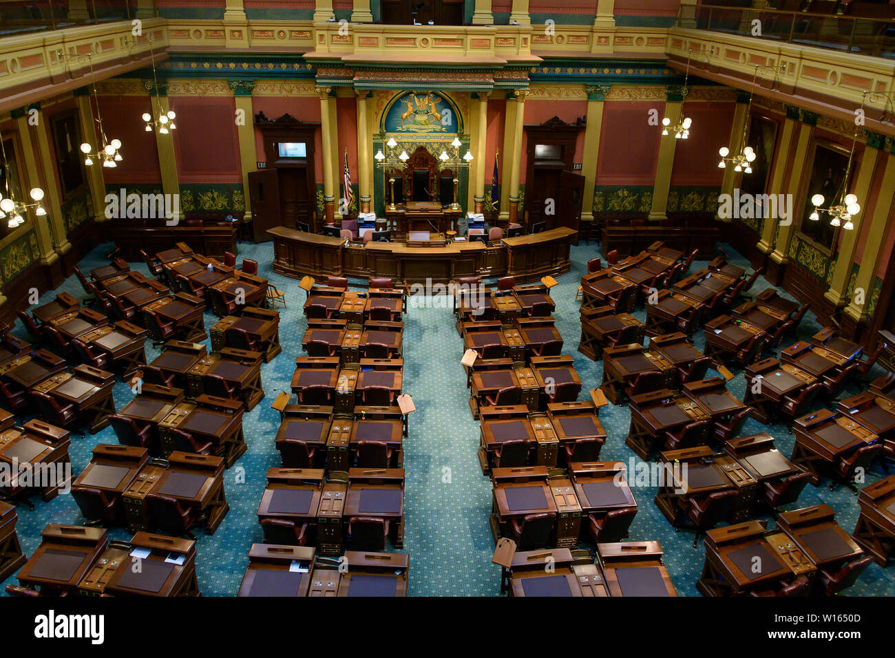 Lansing, United States Of America. 29th June, 2019. Interior of the ...
