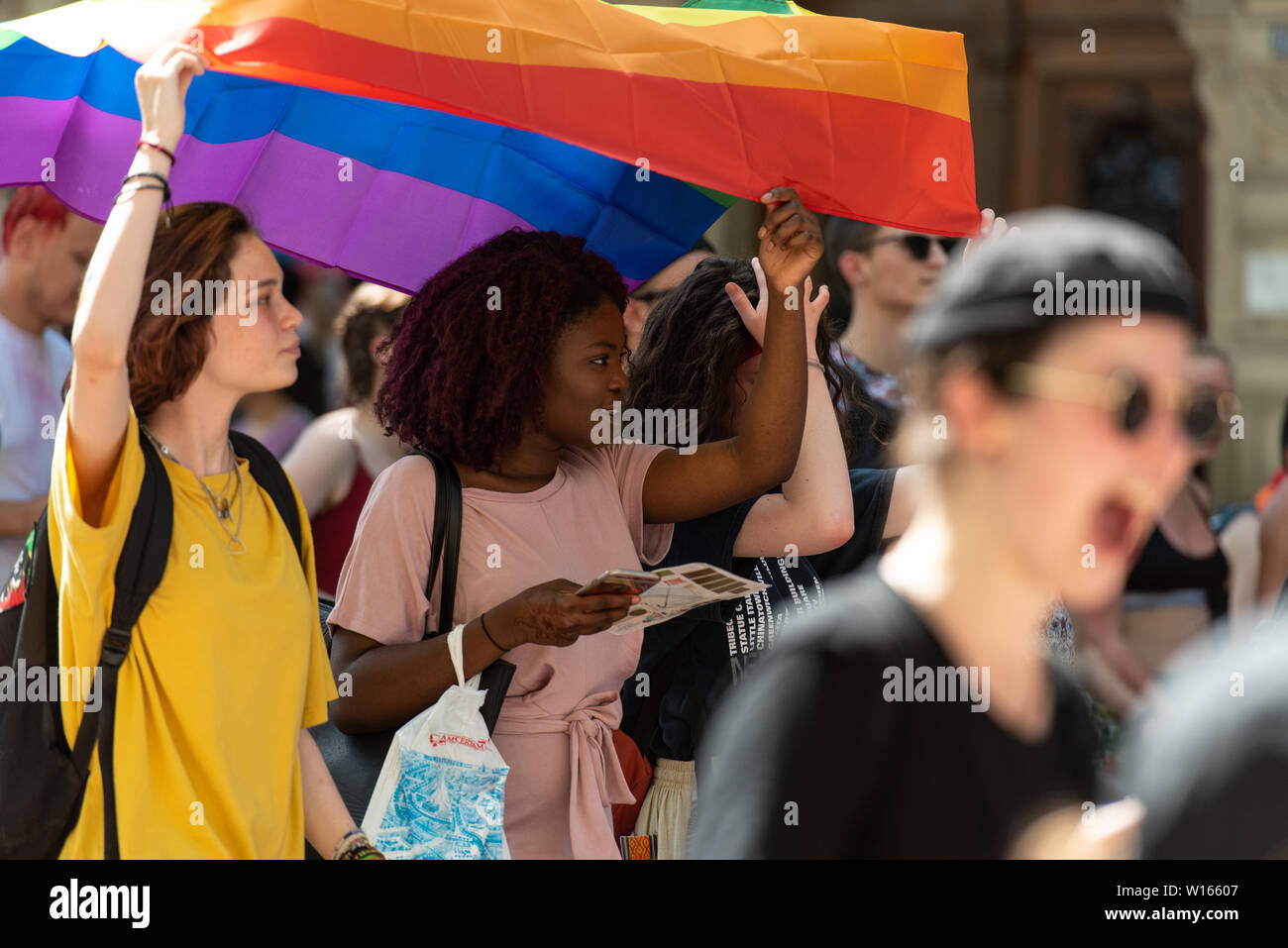 Gay pride girl hi-res stock photography and images - Alamy