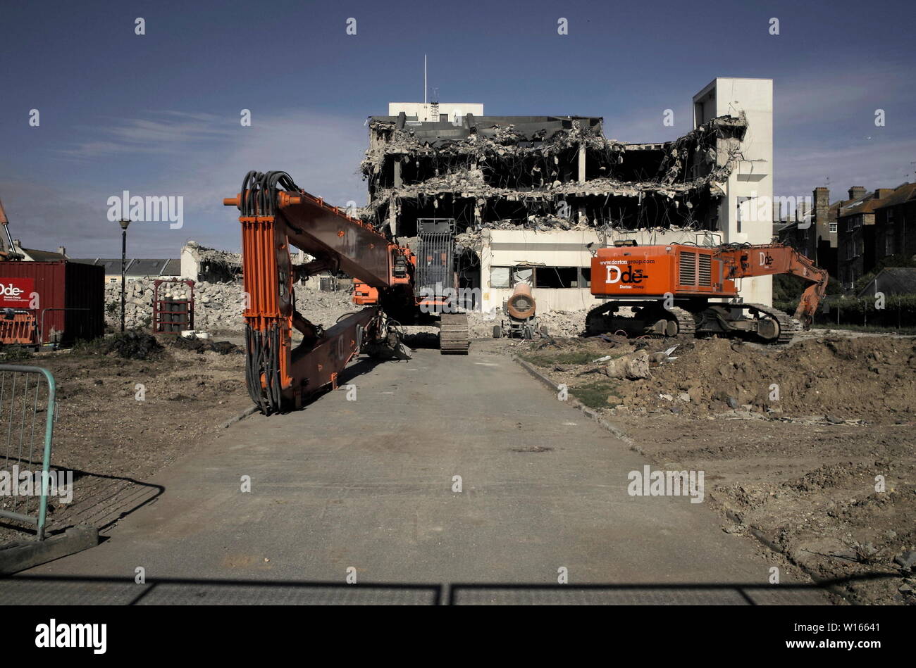 Partly Demolished Reinforced Concrete Building High Resolution Stock ...