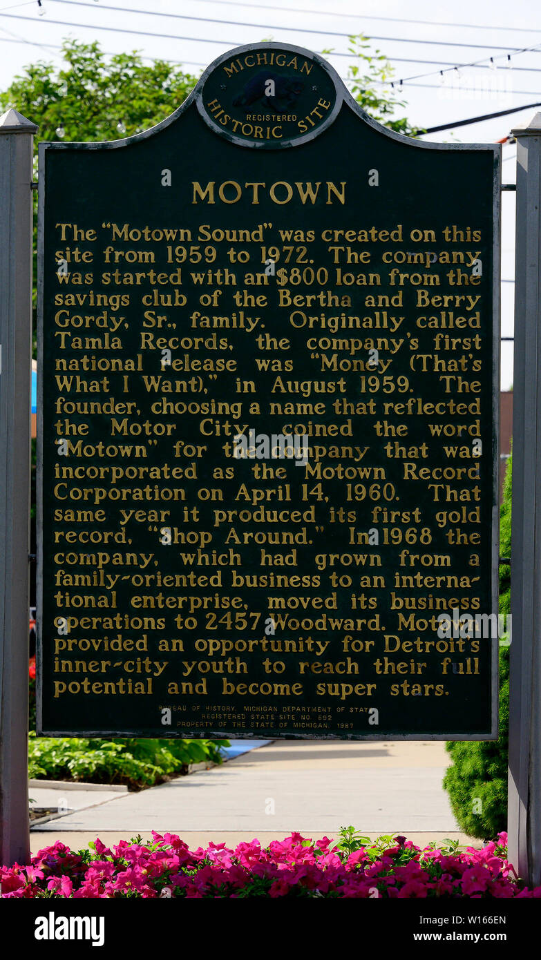 Motown sign hi-res stock photography and images - Alamy