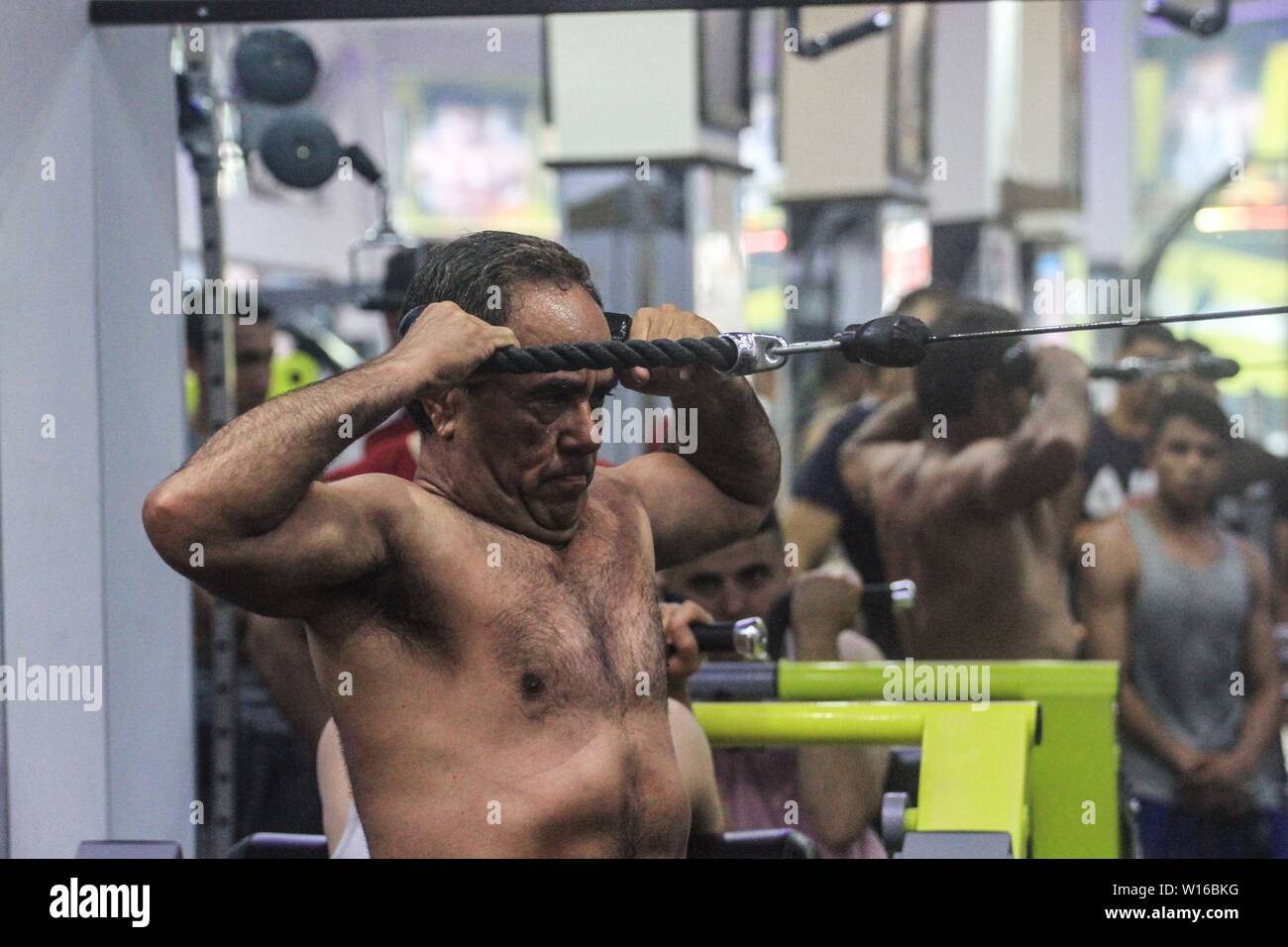 Gaza City, The Gaza Strip, Palestine. 30th June, 2019. A Palestinian ...