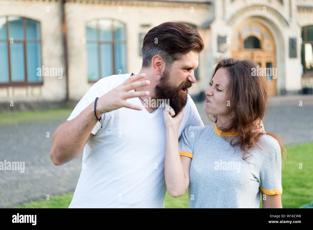 Protecting yourself and stopping the abuse. Brutal man abusing woman in ...