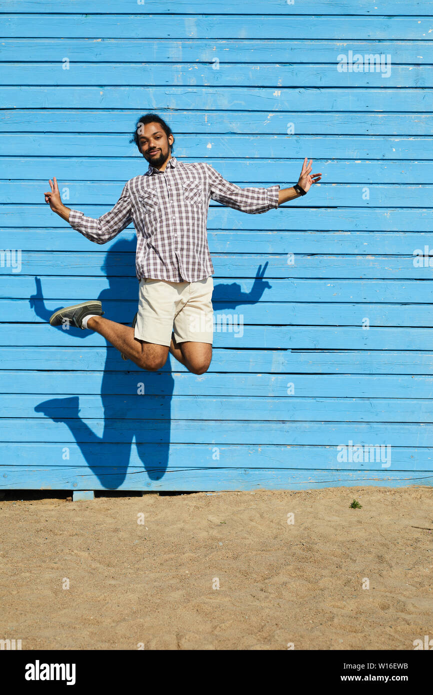 Hot man jumping hi-res stock photography and images - Alamy