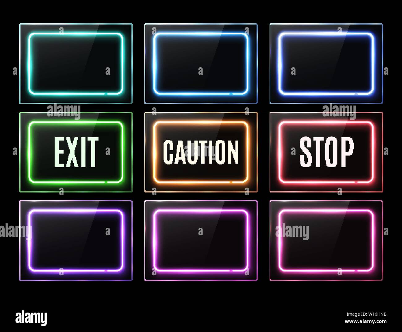 Stop sign light Stock Vector Images - Alamy