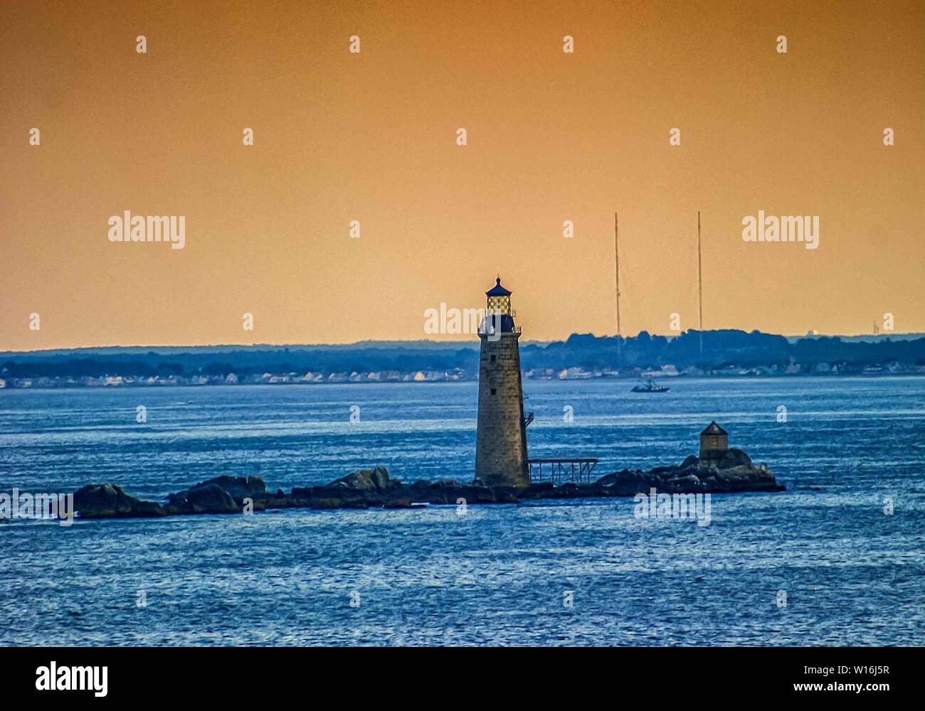 Boston, Massachusetts, USA. 8th Sep, 2005. The Graves Light lighthouse ...