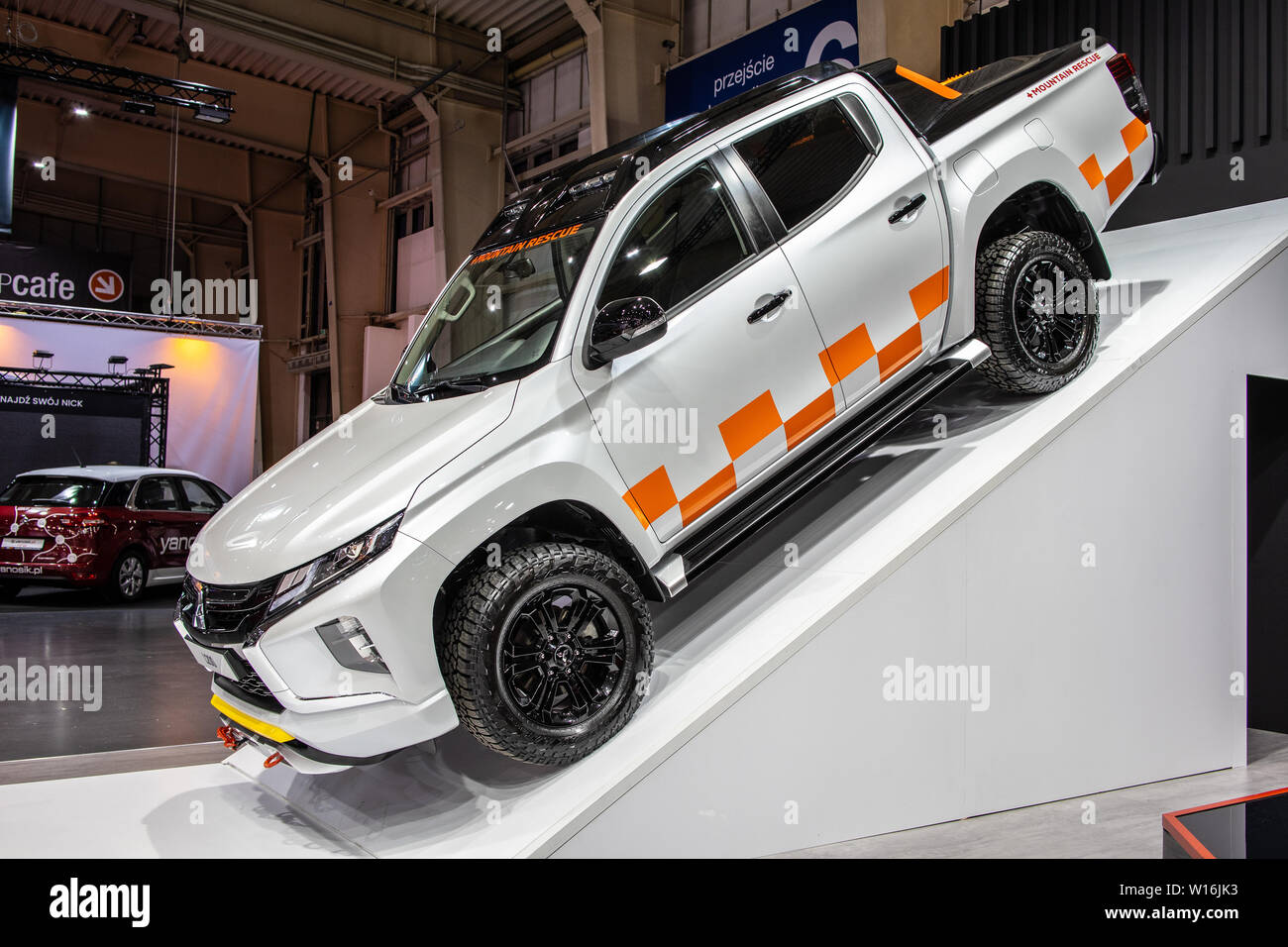 Poznan, Poland, March 2019 Mitsubishi L200, Poznan International Motor ...