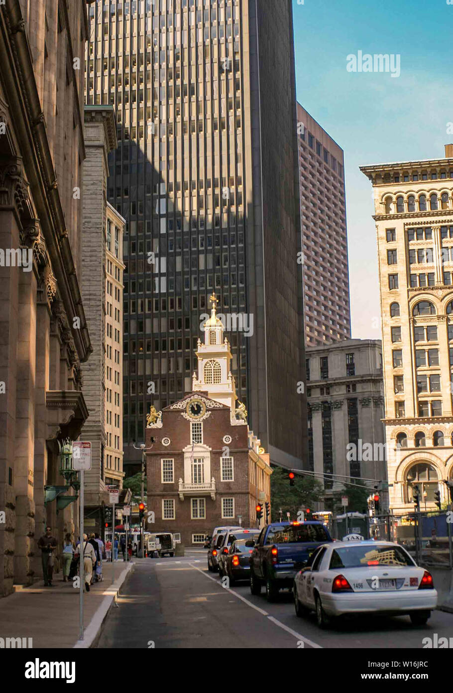 Boston, Massachusetts, USA. 8th Sep, 2005. Dwarfed by surrounding ...