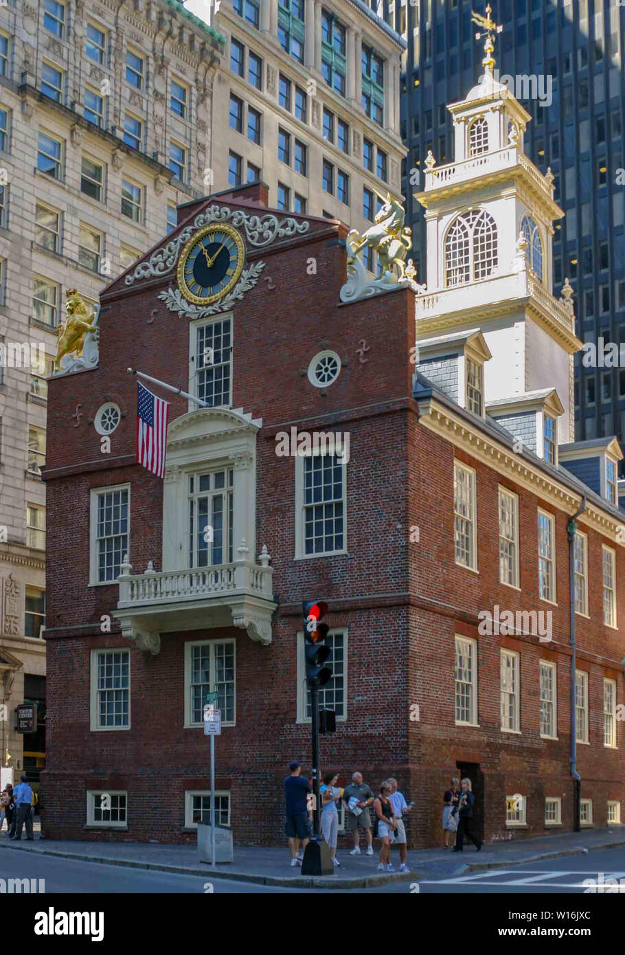 Boston, Massachusetts, USA. 8th Sep, 2005. Dwarfed by surrounding ...