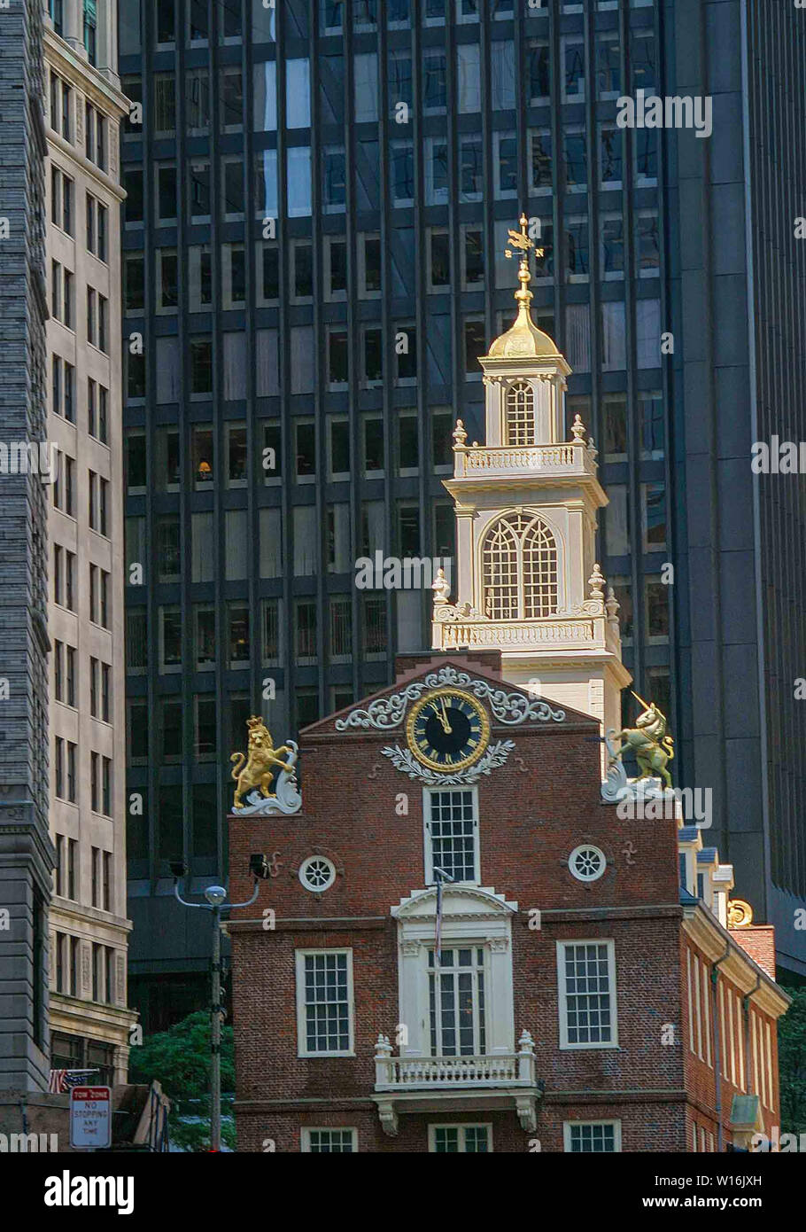 Old Colonial Boston Buildings