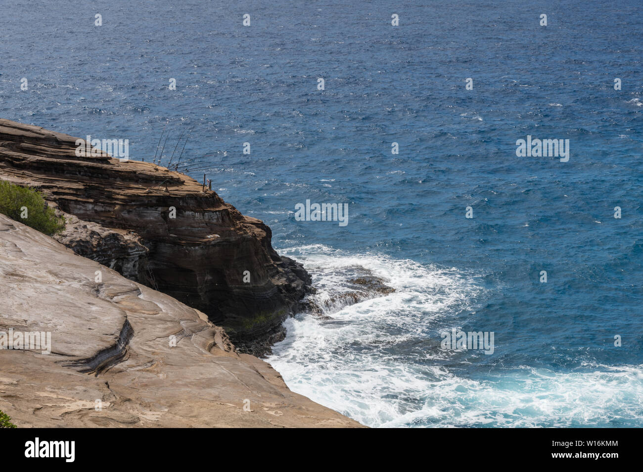 Beautiful Spitting Cave of Portlock vista on Oahu, Hawaii Stock Photo ...