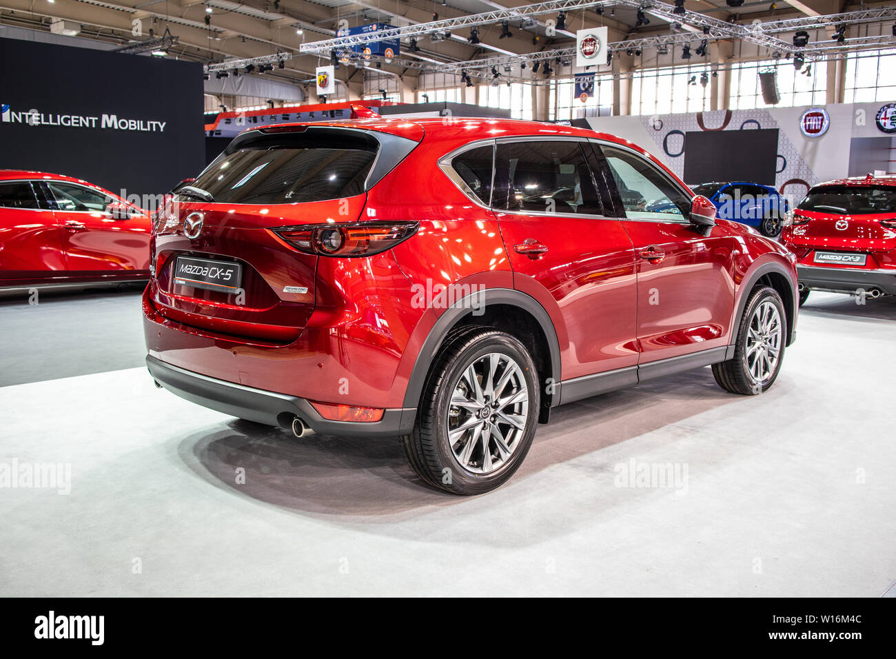 Poznan, Poland, March 2019 metallic red Mazda All-new CX-5 AWD at ...