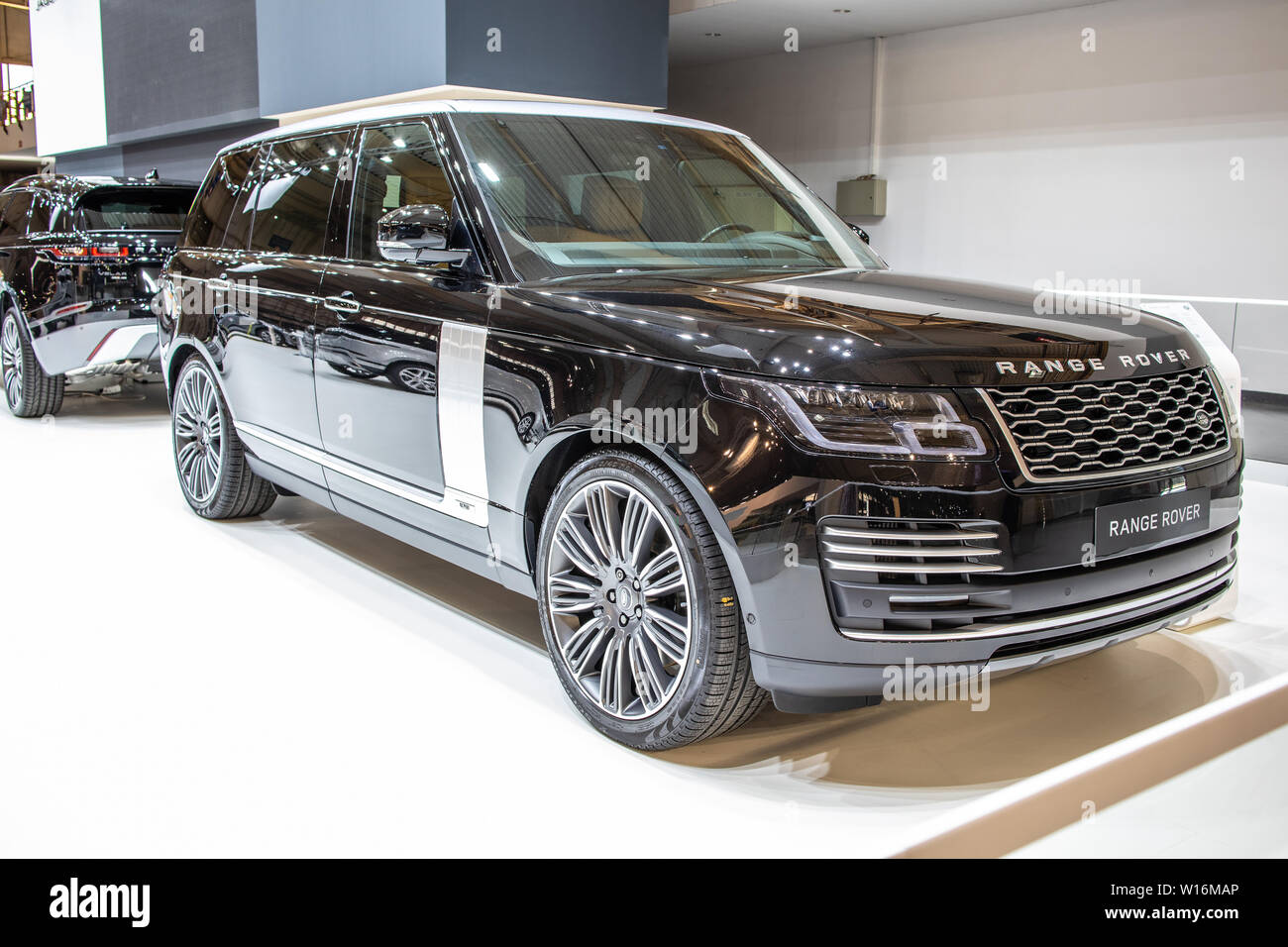 Poznan, Poland, March 2019: Land Rover Range Rover at Poznan ...