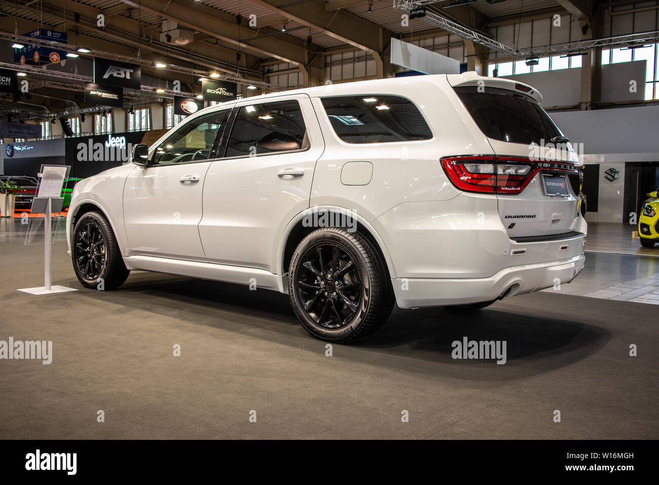 Poznan, Poland, March 2019 white Dodge Durango R/T, Poznan ...