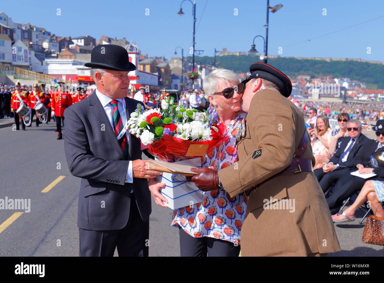Scarborough Council Events Officer being presented with an award on her ...