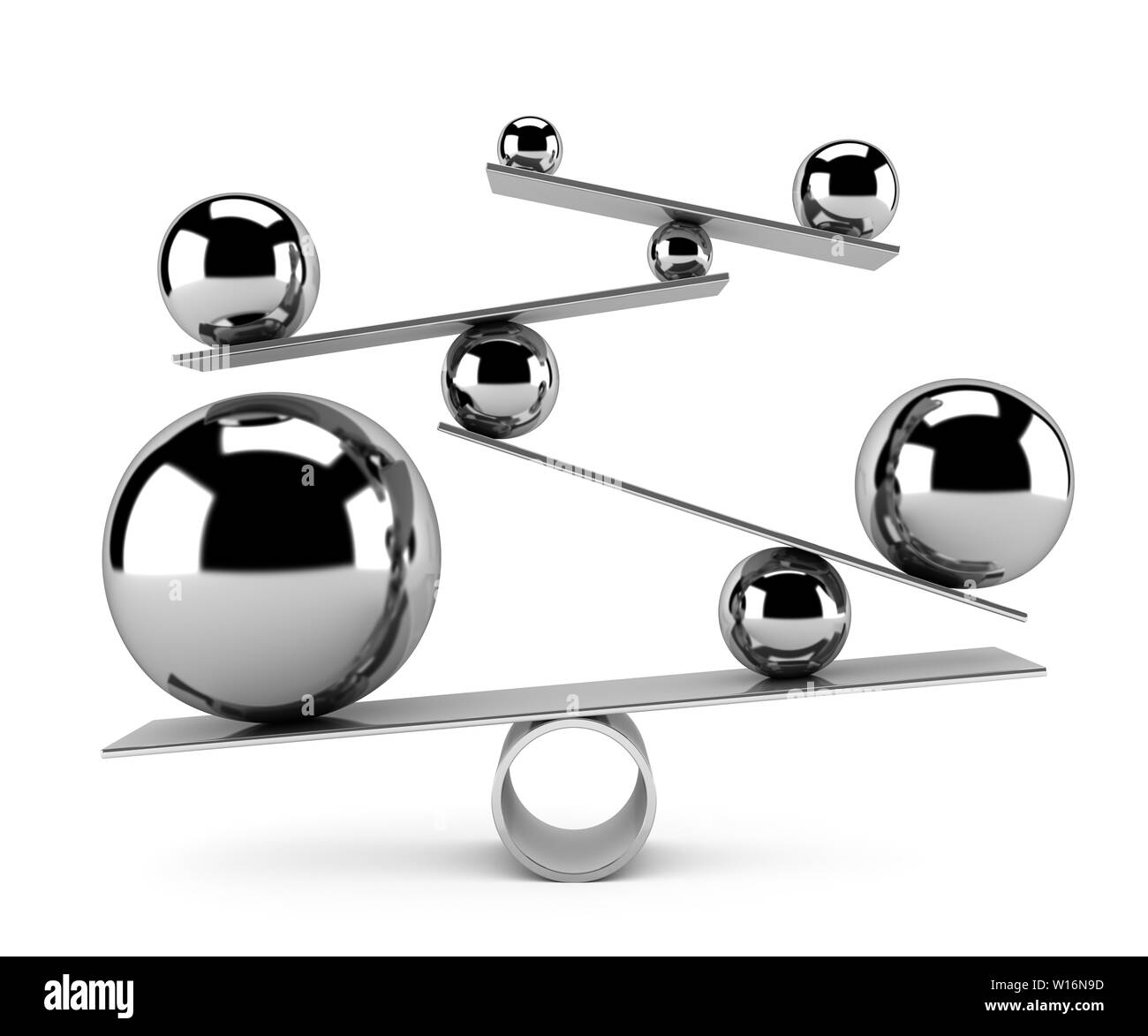 Balance concept - 3d render Stock Photo - Alamy