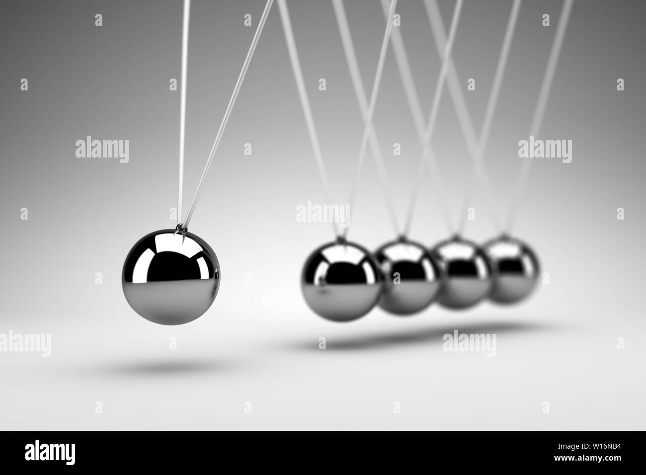 Newtons cradle concept hi-res stock photography and images - Alamy