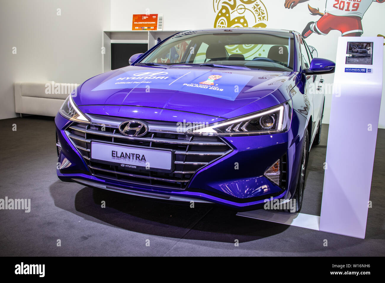 Poznan, Poland, Mar 2019 all new Hyundai Elantra (Avante), Poznan ...
